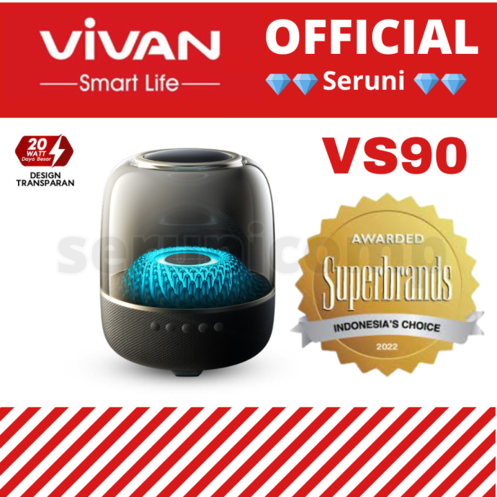 VIVAN VS90 Super Bass Speaker TWS Connect Bluetooth v5.3 RGB 20W ...