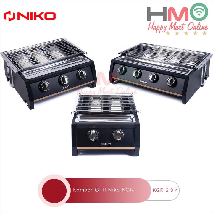 Niko Kompor Pemanggang Sosis 2 3 4 Tungku Gas LPG Kompor Grill BBQ ...