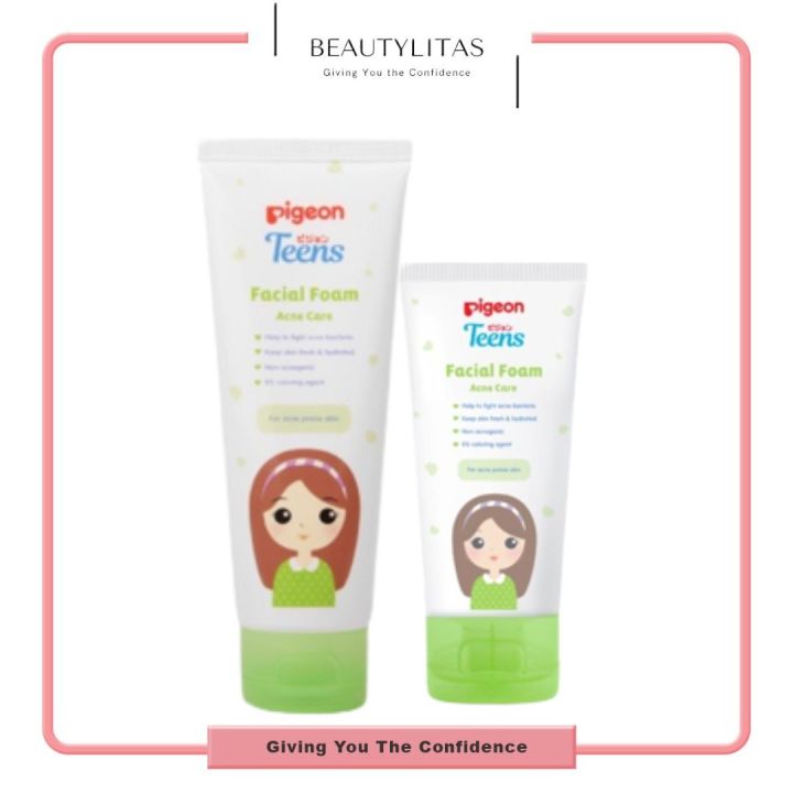 PIGEON Teens Facial Foam Acne Care 40g & 100g | Lazada Indonesia