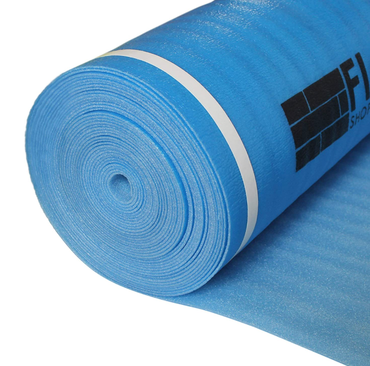 FLOORLOT Blue Flooring Underlayment with Moisture Barrier for Laminate ...