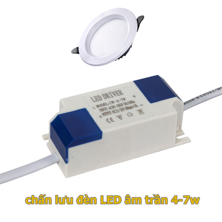 Nguồn, tăng phô, chấn lưu đèn LED âm trần 4-7w 1 màu | Lazada.vn