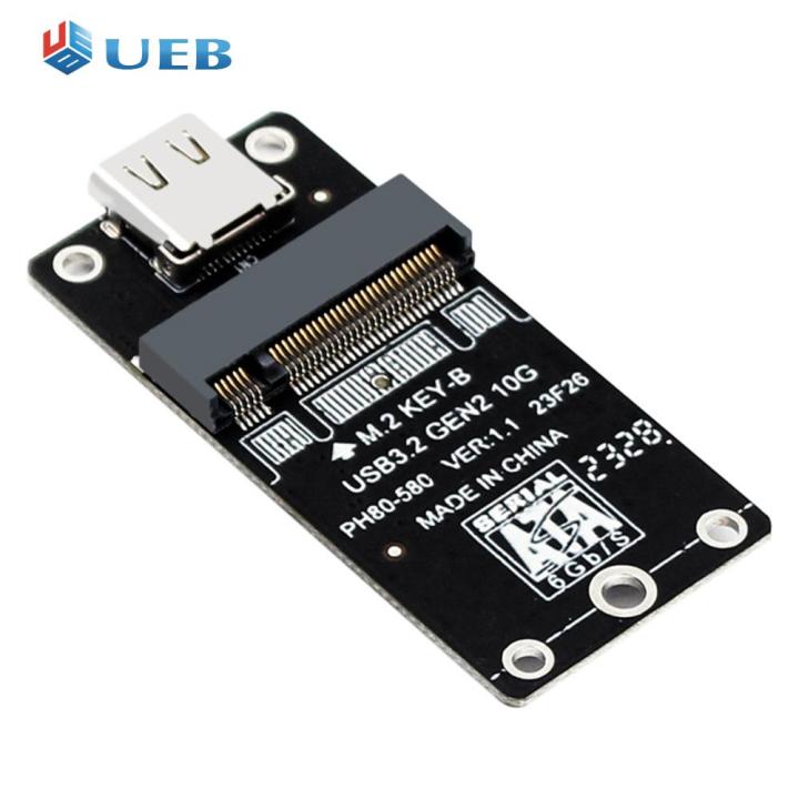 NGFF để USB 3.2 Type-C ổ SSD SATA Riser 10gbps Cạc mạng M.2 B Key SSD ...