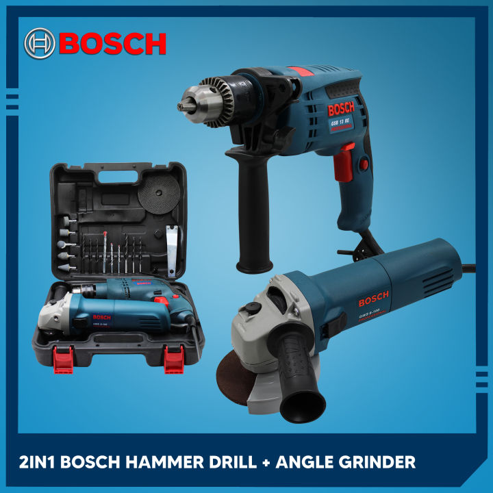 2in1 Impact/Hammer Drill and Angle Grinder (100mm) | Lazada PH