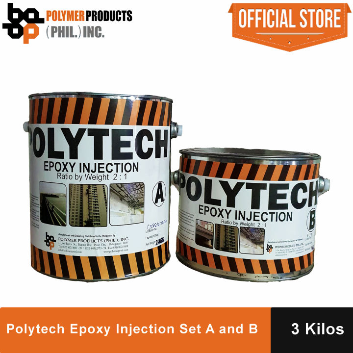 Polytech Epoxy Injection Set A and B (3 kgs) | Lazada PH