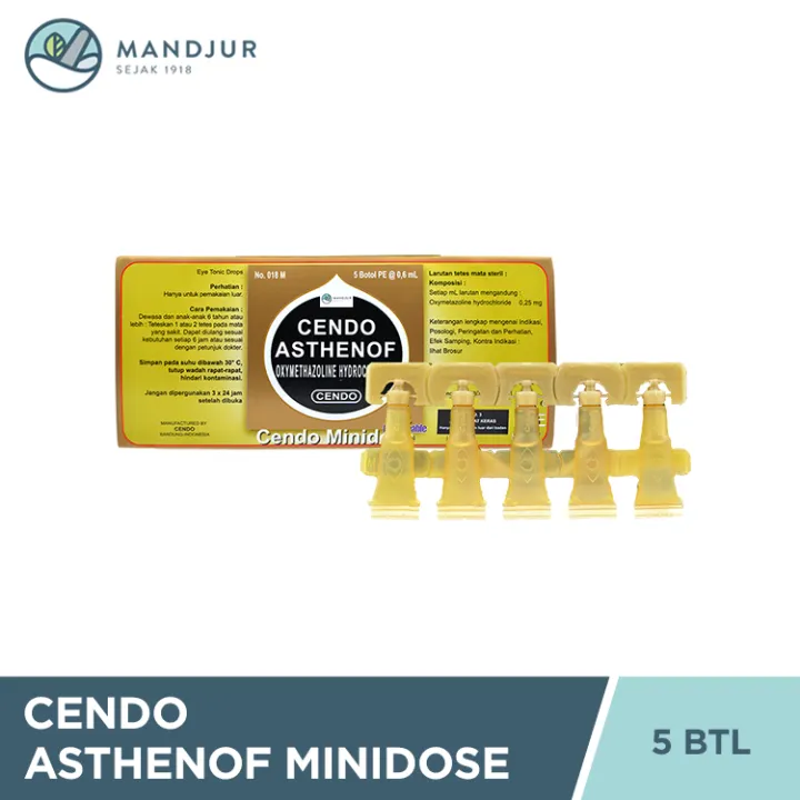 Cendo Asthenof Minidose 0.6 ml - Obat Tetes Mata untuk Iritasi Ringan ...