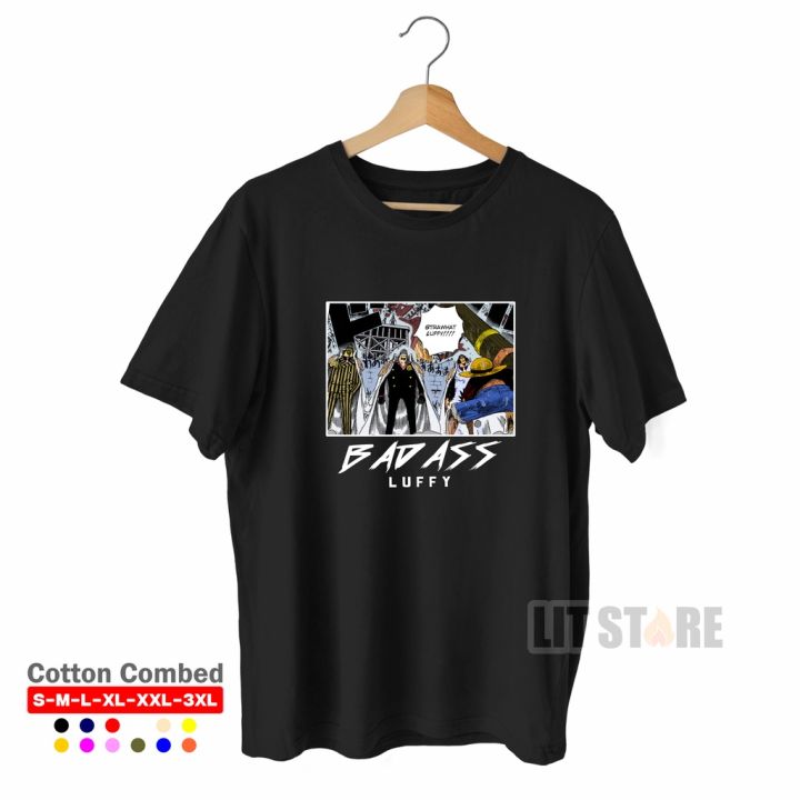 LITSTORE Kaos Anime One Piece Luffy Baddass | Lazada Indonesia