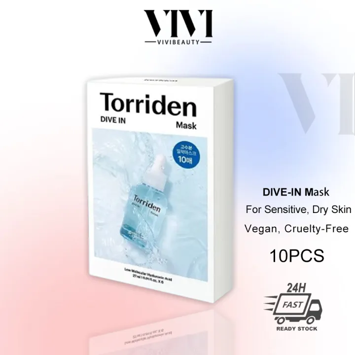 6.6 SALE Torriden DIVE IN Mask Low Molecular Hyaluronic Acid Facial ...