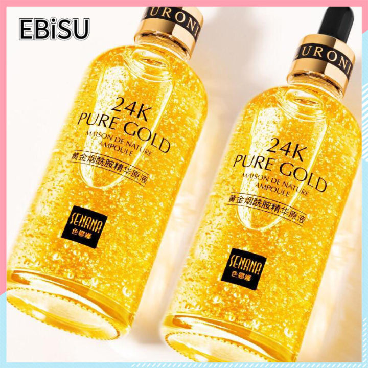 EBiSU Store เอสเซ้นส์กรดไฮยาลูโรนิก 24k gold น้ำยาให้ความชุ่มชื้นไวท์เท ...