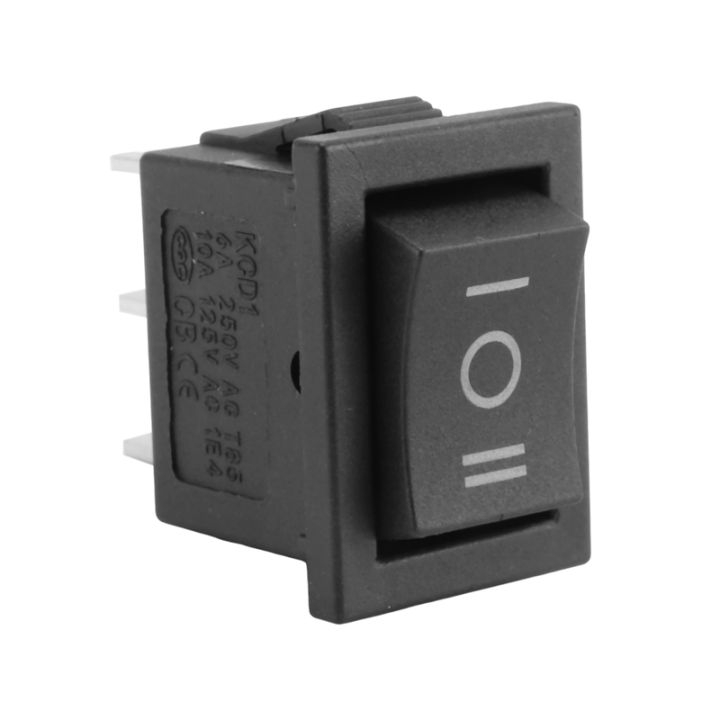 SPDT ON-OFF-ON 3 Position Snap In Boat Rocker Switch AC 250V/6A 125V ...