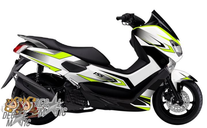 Decal Full Body Motor Yamaha N MAx Nmax 155 ABS non ABS Grafis Hijau ...