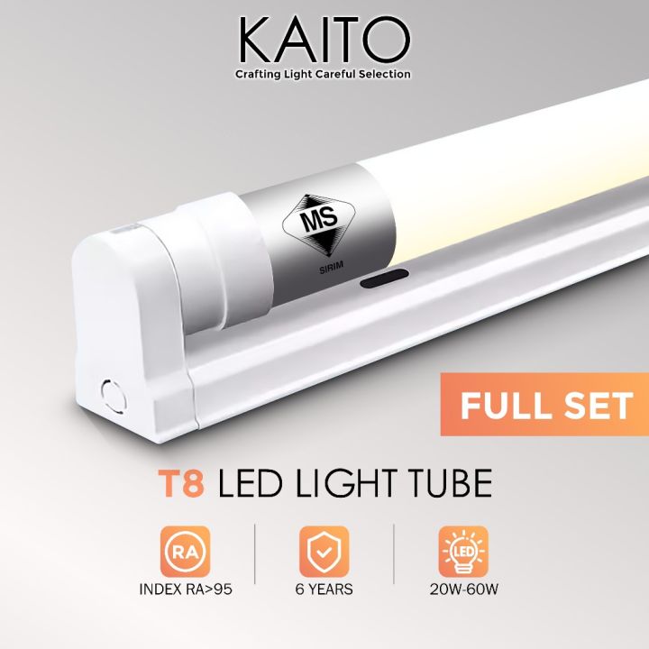 【FULL SET】 T8 LED Tube Lampu Led Siling Led Ceiling Light Panjang Lampu ...