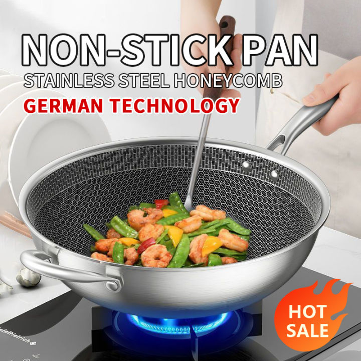 Non Stick Frying Pan Composite Diamond Coating Non Stick Pot Kitchen ...