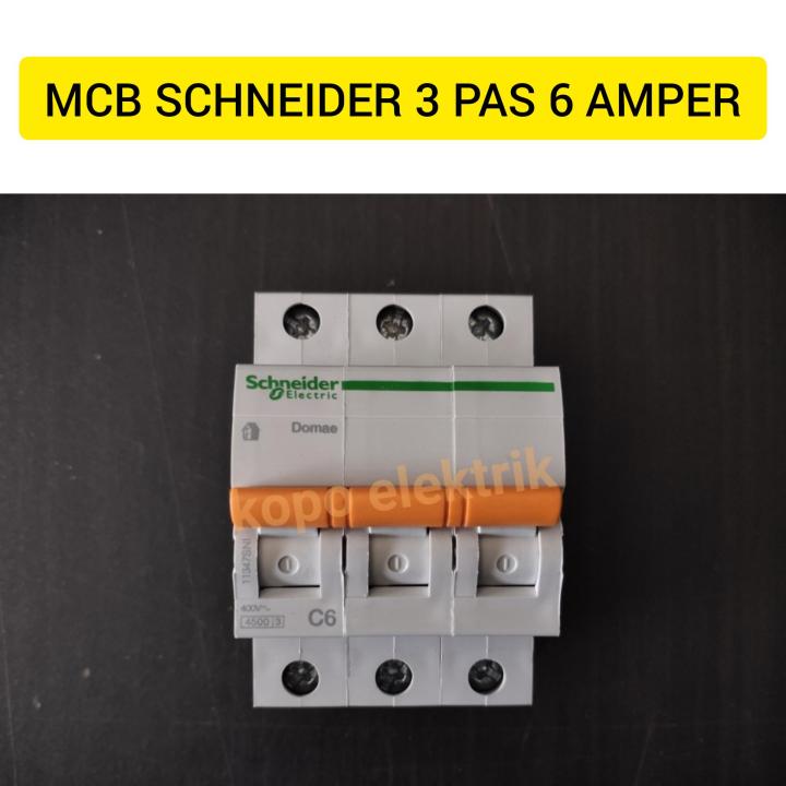MCB Schneider Domae 3 PAS 6 Amper Original | Lazada Indonesia