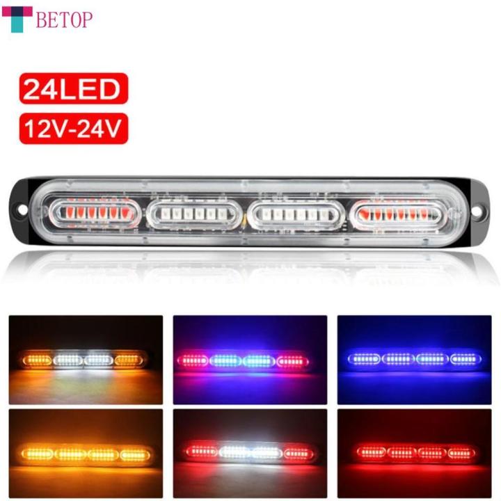 BETOP ไฟกระพริบไฟรถยนต์ Led 24ดวงสำหรับไฟแฟลชรถยนต์แฟลชกะพริบ | Lazada ...