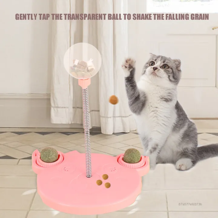 Cat Teaser Toy Food Ball Pet IQ Training Educational Exercise Pet Treat ...