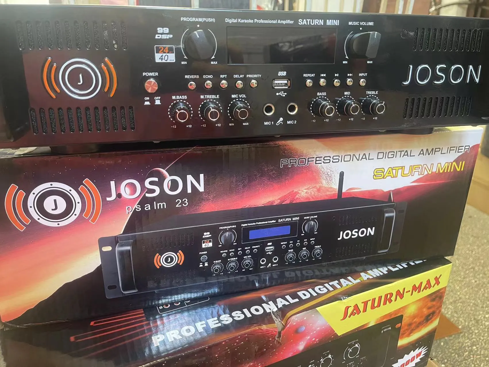 JOSON SATURN MINI Professional Digital Power Amplifier 1350W PMPO USB ...