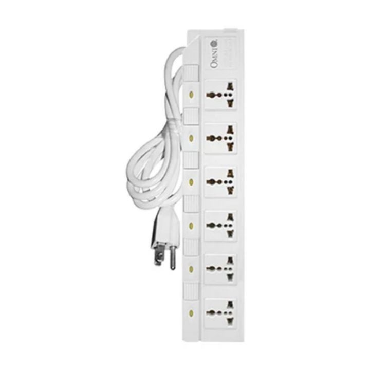 Omni 6-Gang Extension Cord with Individual LED Switch 6-feet wed-360 ...