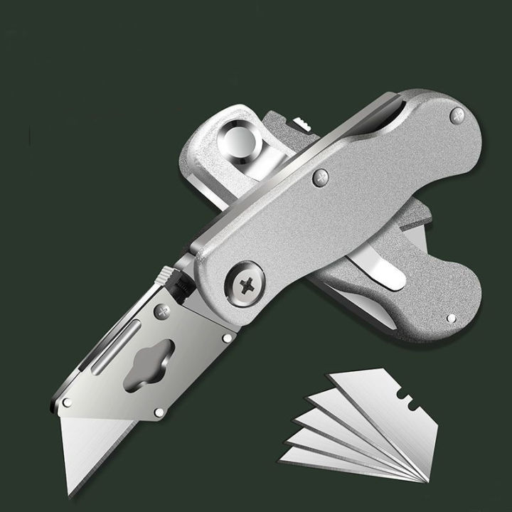 Folding Aluminum Alloy Utility Pocket Portable Quick Change Blades Box ...