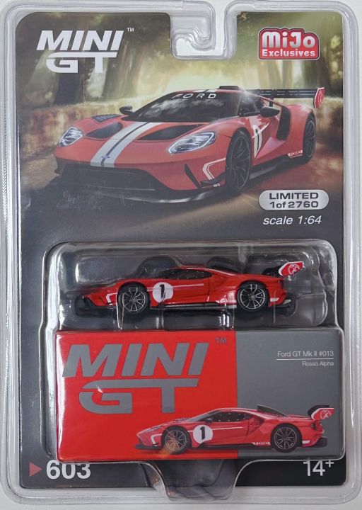 MINI GT No.603 Ford GT Mk II #013 Rosso Alpha LHD / USA Blister ...
