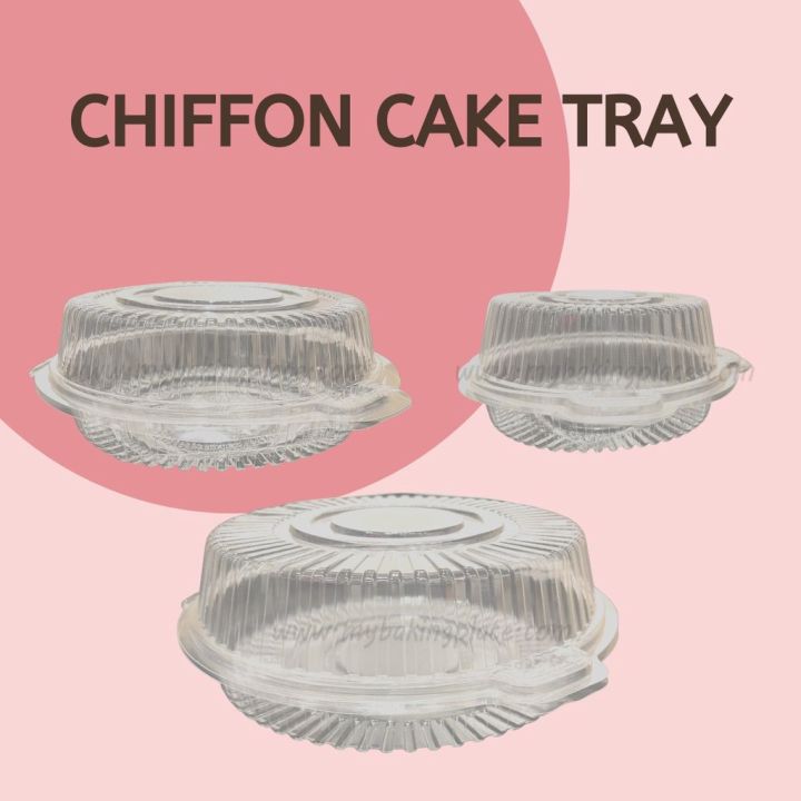 Round Tray Transparent Tray Bekas Kuih Bekas Kek Bekas Makanan Plastik ...