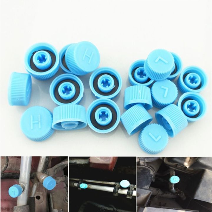 DCFVD A/C System Valve Refrigerant High Low Side Service Port Valve ...