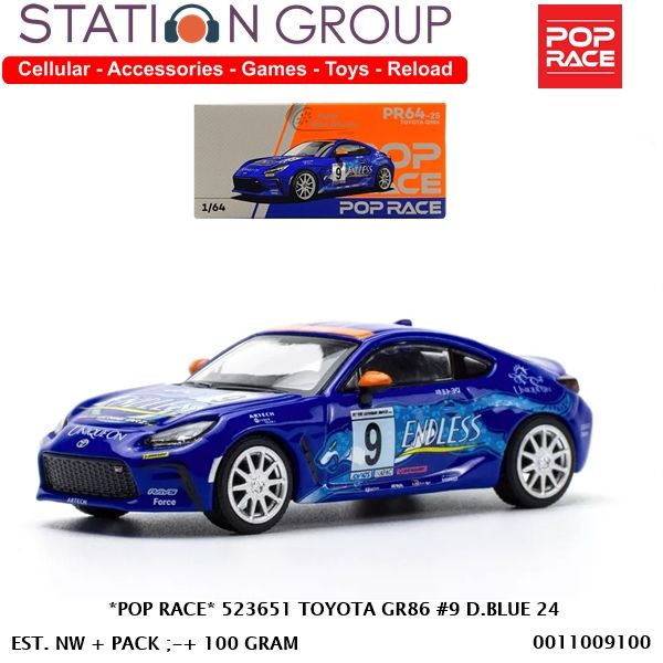 POP RACE 523651 TOYOTA GR86 #9 DARK BLUE 24 - DIECAST | Lazada Indonesia