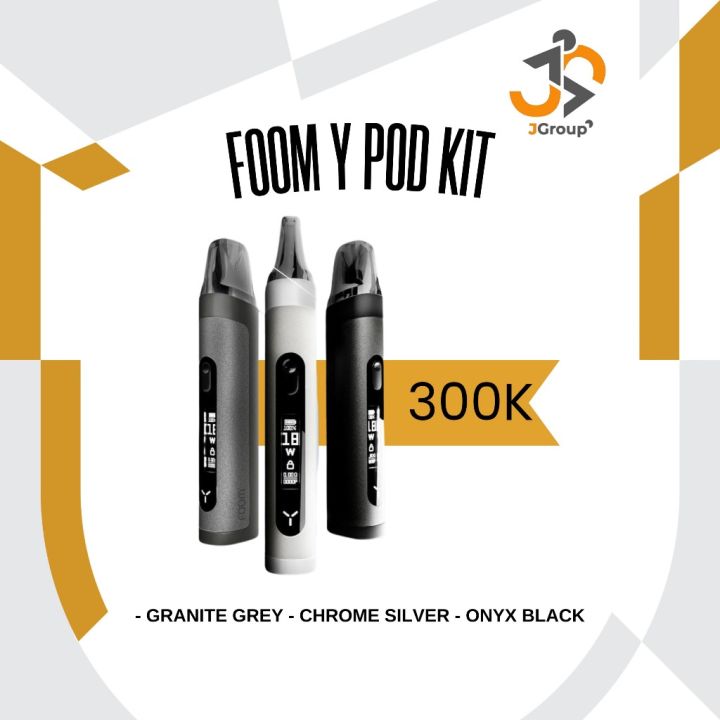 FOOM Y POD KIT 30W 1100mAh BUNDLING LIQUID 15ML AUTHENTIC BY FOOM ...