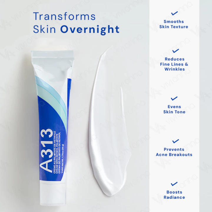 A313 Cream with Retinol,Vitamin A -ริ้วรอยและร่องลึก ฝ้า กระ สิว ผิวมัน ...