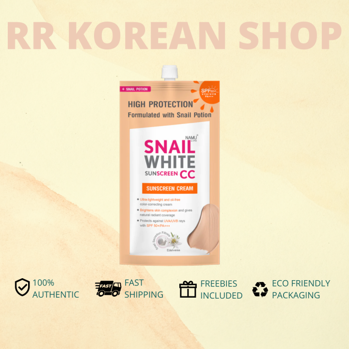 [AUTHENTIC] Snailwhite CC Sunscreen SPF50+ PA+++ 6ml | Lazada PH