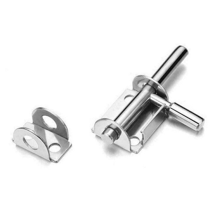 Stainless Steel Silver Small Plate Latch Wooden Door Latch Anti theft ...