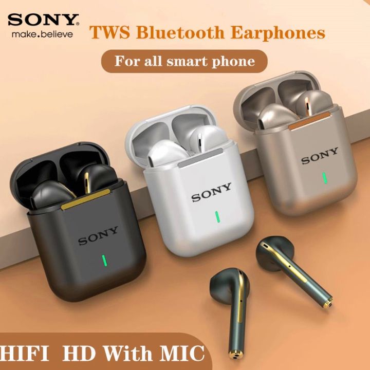Sony Wireless Headphones With Microphone Stereo TWS Bluetooth 5.0 ...