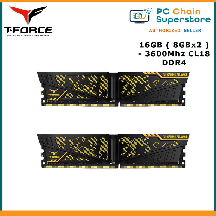 Team Group T-Force Vulcan TUF Gaming Alliance 16GB ( 8GBx2 ) DDR4 ...