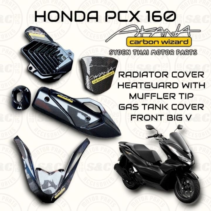 PCX 160 Hydro dip carbon parts thailand . with Akana sticker | Lazada PH