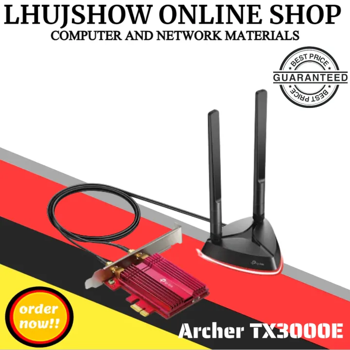 TP-LINK Archer TX3000E AX3000 Wi-Fi 6 Bluetooth 5.0 PCIe Adapter ...