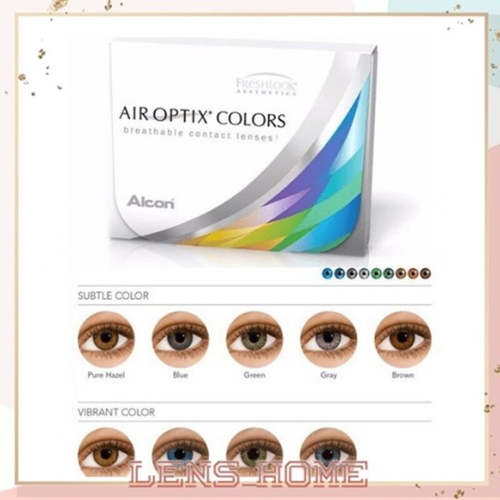 Air Optix Colors Silicone Hydrogel Monthly Breathable Contact Lenses ...