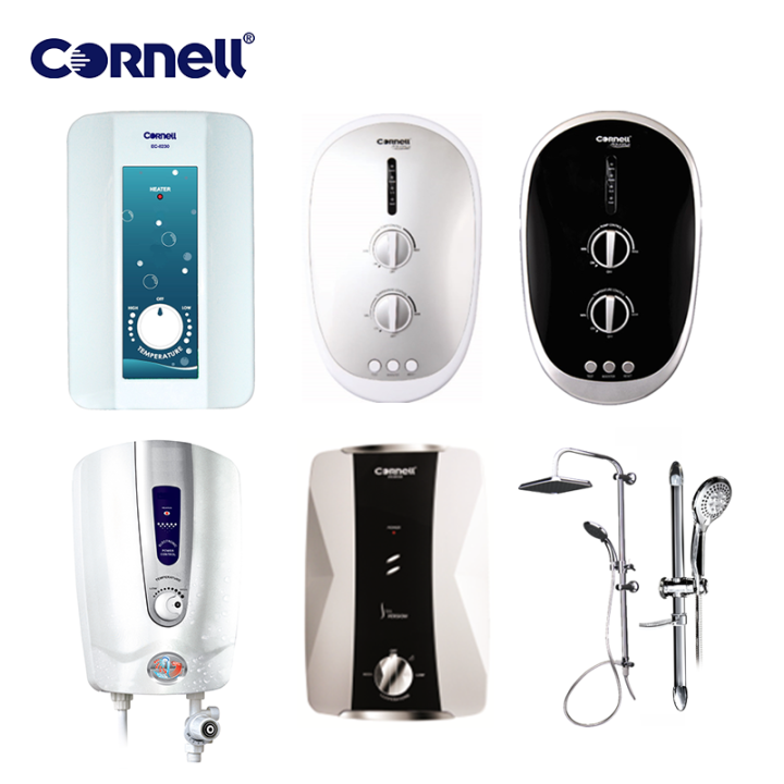 Cornell Instant Water Heater DC Pump Rain Shower with Installation ...