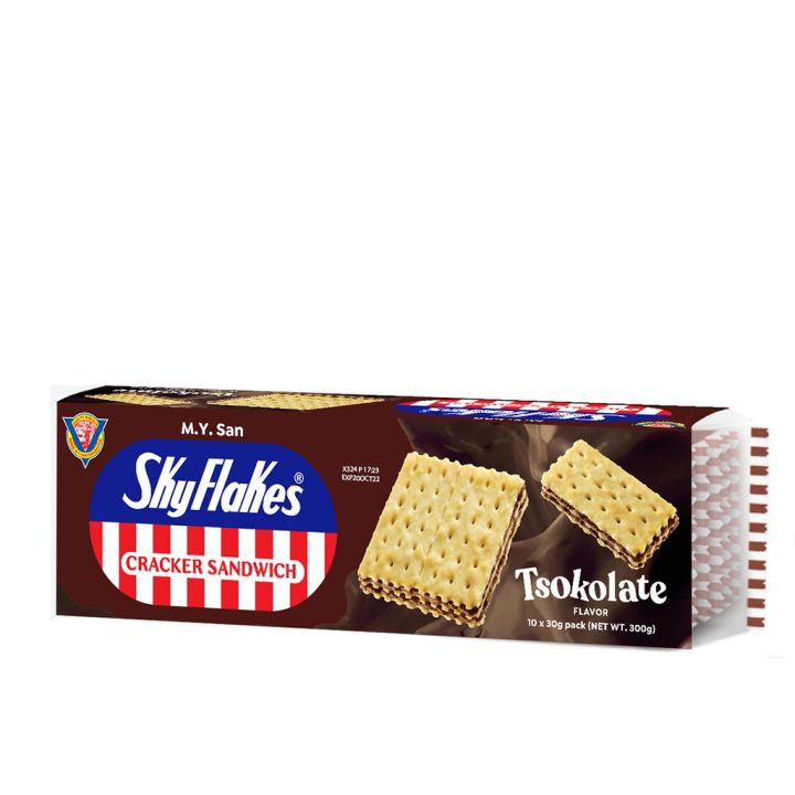 Skyflakes Cracker Sandwhich Tsokolate 30G X 10 | Lazada PH