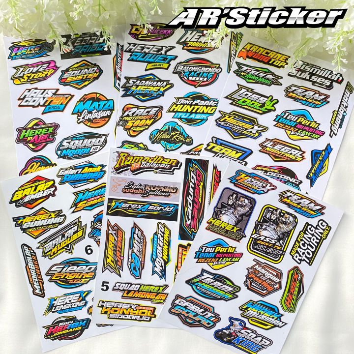 Sticker Pack Herex - Stiker Herex Lengkap untuk Laptop Case Hp Tumbler ...