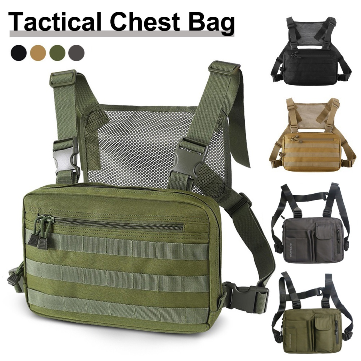 Chest Bag Tactical Chest Bag Anti-theft Rig Bag Multifunctional Chest ...