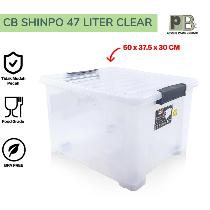 SHINPO Kontainer Container Box Plastik CB 47 Accurate Storage Box ...