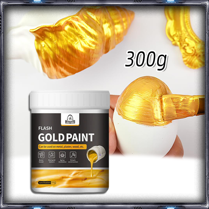 300G Cat Tidak Akan Terkelupas Kualitas Tinggi Cat Emas Cat Emas Gold ...