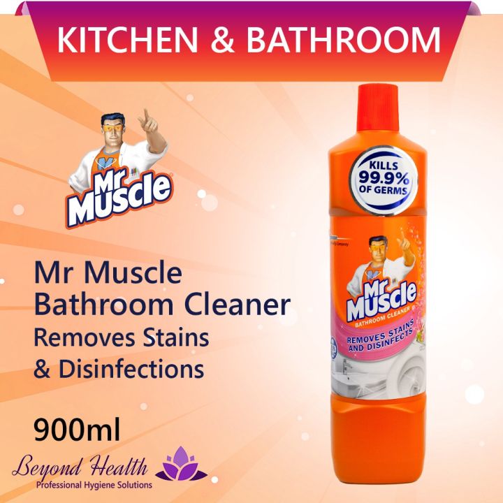 Mr. Muscle® Bathroom Cleaner Mr Muscle Cleaner 900ml Removes Bathroom ...
