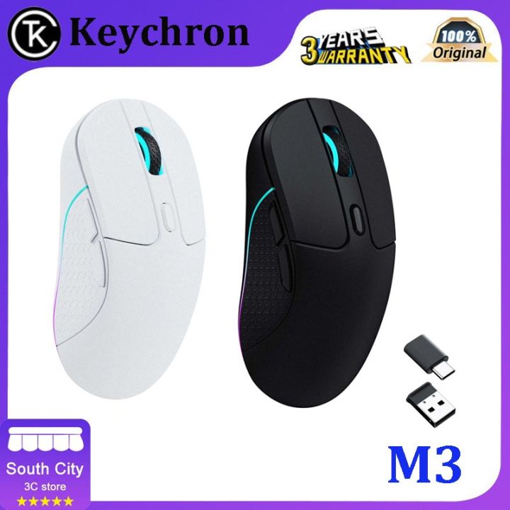 Keychron M3 Wireless mouse rechargeable model Wired Bluetooth three ...