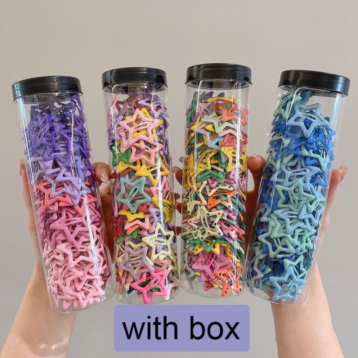 Colorful Y2k Star Hair Clip Set Women Bangs Bb Clip Dopamine Barrette ...