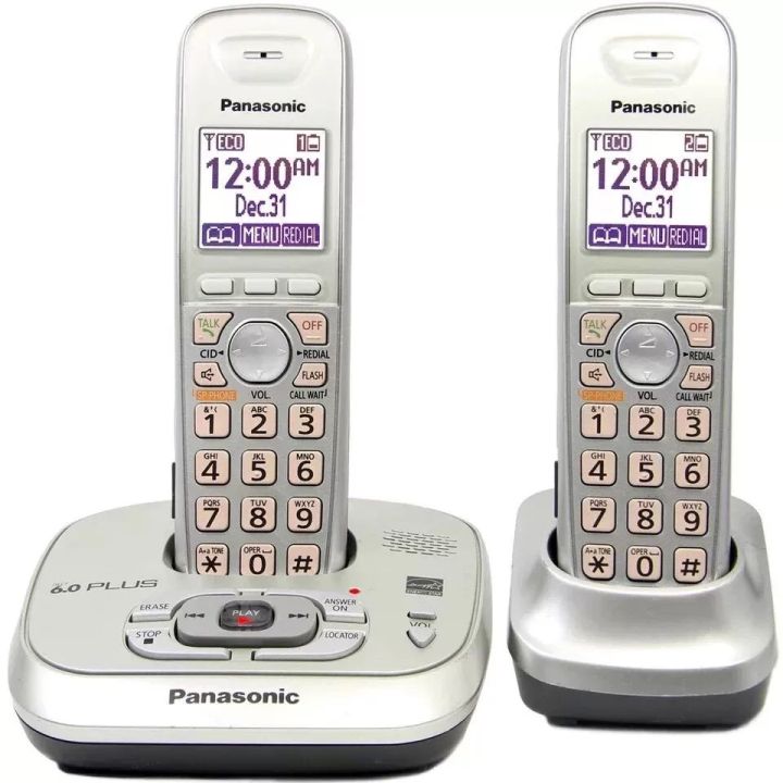 Panasonic KX-TG4231N Expandable Telephone 4-Way Call Capability DECT 6. ...
