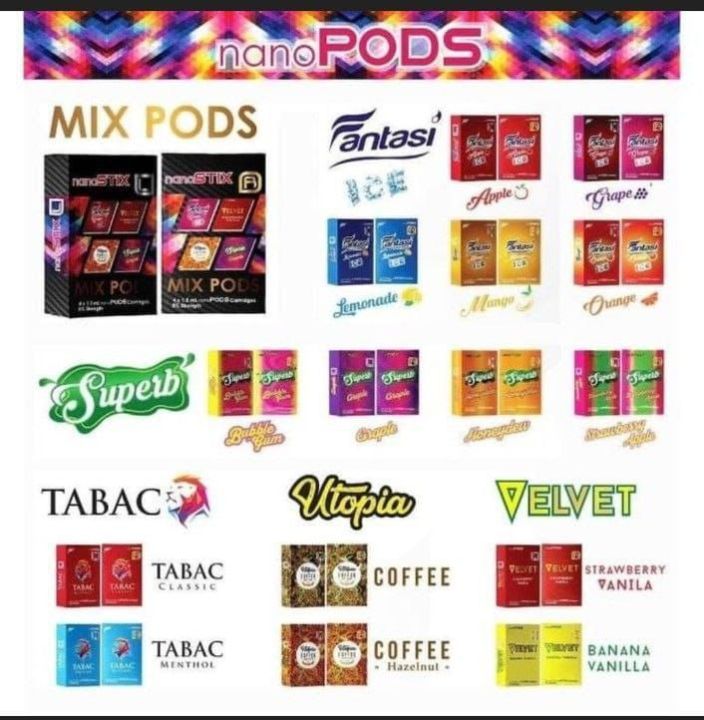NANO STIX P0D NANO FLAVOUR REGULAR NANOSTIX Single Pack 1box 1pcs POD ...