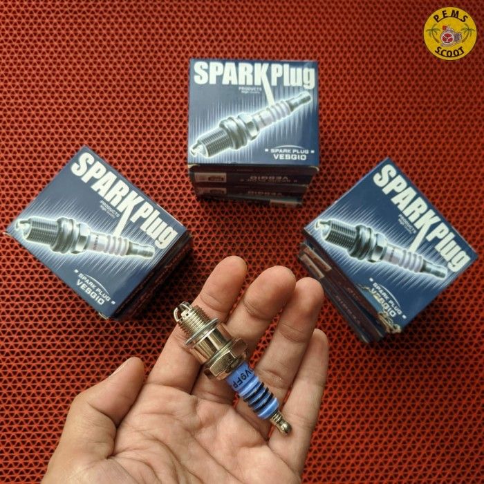 Busi Vespa Racing Iridium Kaki 3 Vesgio Drat panjang dan Pendek ...