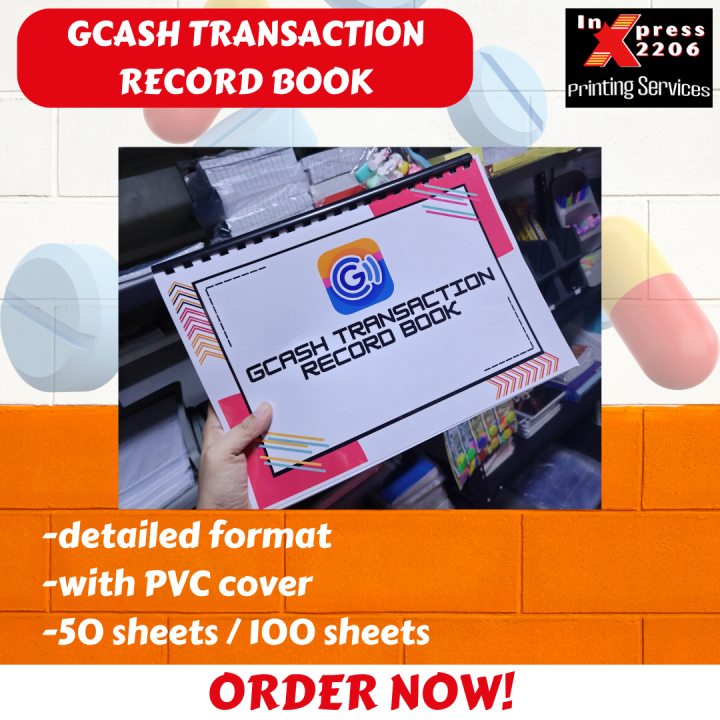 GCASH TRANSACTION CASH IN CASH OUT RECORD BOOK DETAILED FORMAT | Lazada PH