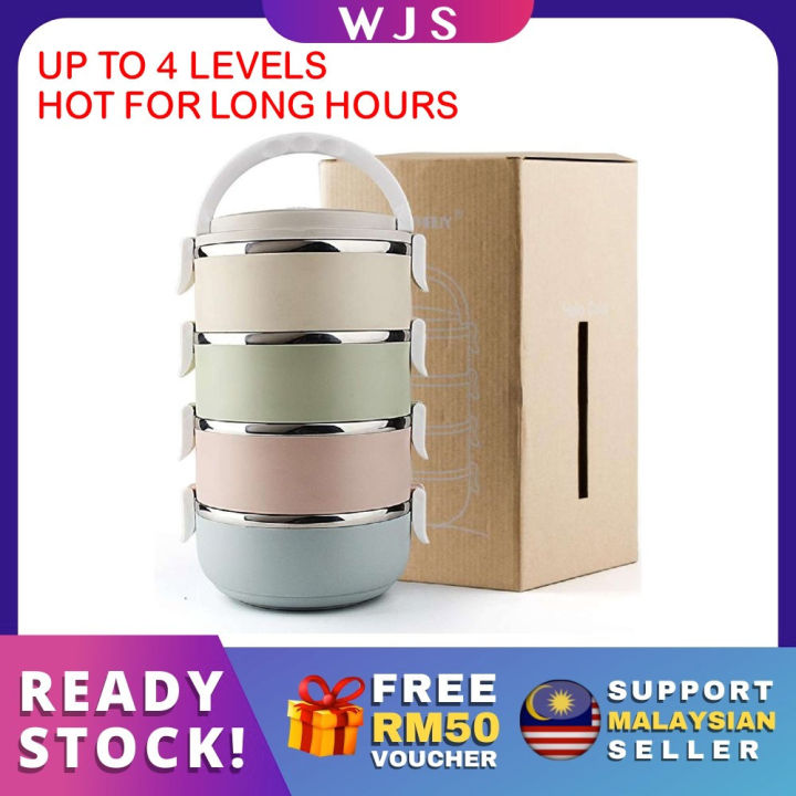 (UPGRADED THERMAL VERSION) WJS Multicolor 1 to 4 tier 304 Stainless ...