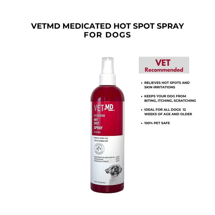 VetMD Medicated Hot Spot Spray for Dogs | Lazada Singapore